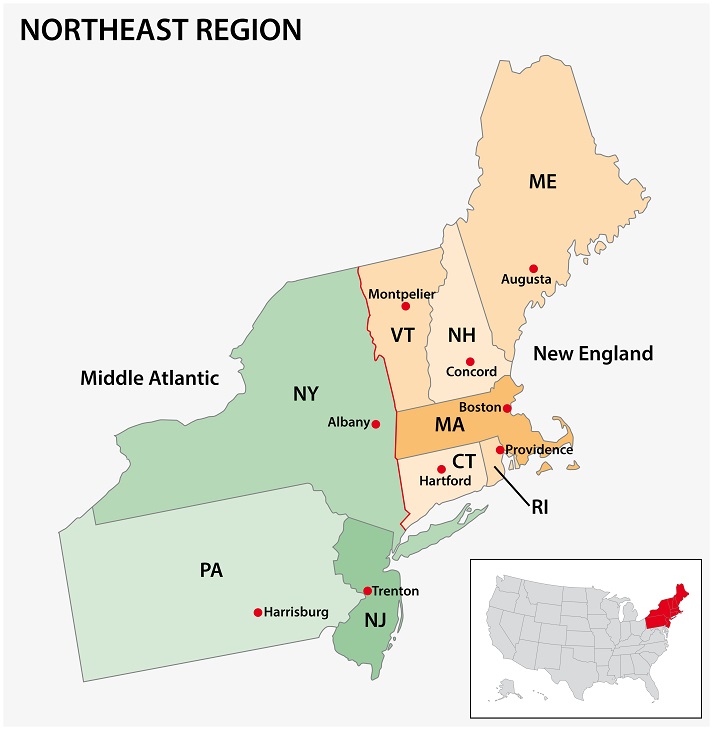 Getting to Know the U.S. Northeast Region Educational Resources K12 ...
